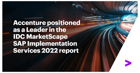 Accenture Named A Leader In Sap Implementation Services By Idc Marketscape Business Wire
