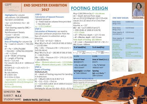 DESIGN OF RCC FRAME STRUCTURE CEPT Portfolio