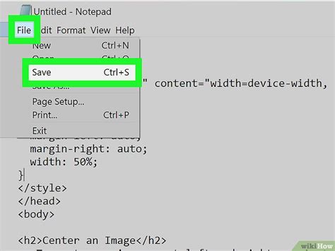 Cómo Centrar Una Imagen En Html Con Imágenes Wikihow