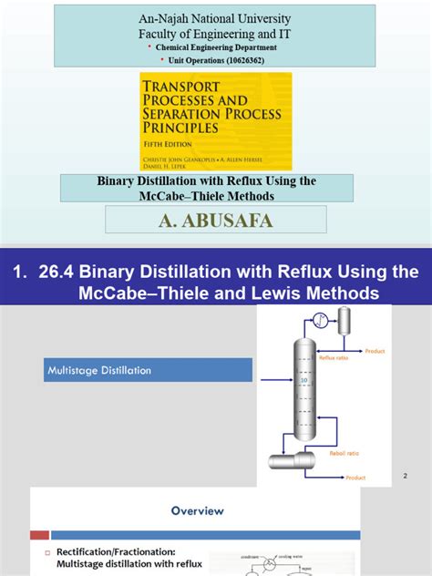 Unit Operations Binary Distillation Mccabe Thiele Methods Pdf
