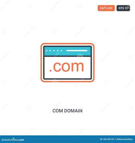 Domain Outline Icon Simple Linear Element Illustration Isolated Line Domain Icon On White