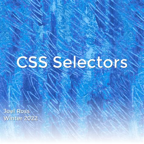 info340wi23 css selectors