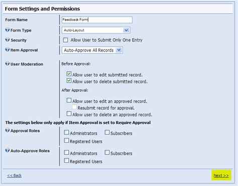 Walkthrough Creating A Feedback Form