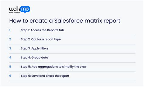 How To Create A Salesforce Matrix Report