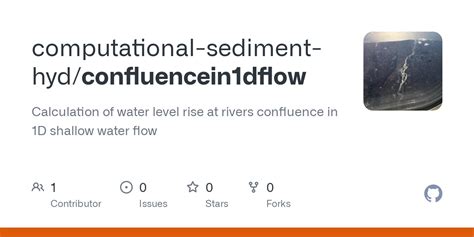 Github Computational Sediment Hydconfluencein1dflow Calculation Of