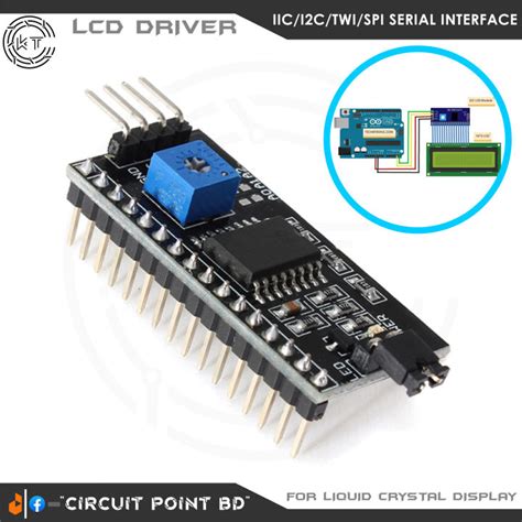 Iic I2c Twi Spi Serial Interface Board Module For 1602 16x02 2004