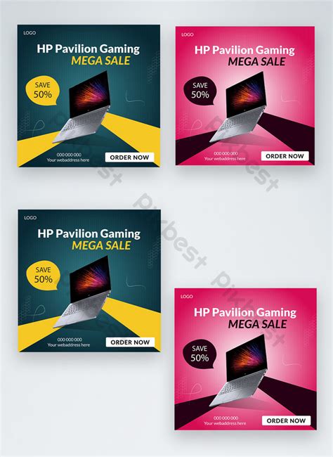 노트북 판매 소셜 미디어 인스타그램 포스트 템플릿 디자인 Png Ai 무료 다운로드 Pikbest