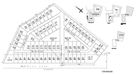 Plot Area Detail Of A Residential Area 2d View Autocad File