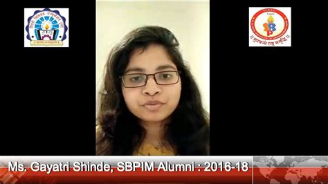 Msgayatri Shinde Sbpim Alumni 2016 18 Pcets S B Patil