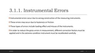 Lecture Errors During The Measurement Process PPT