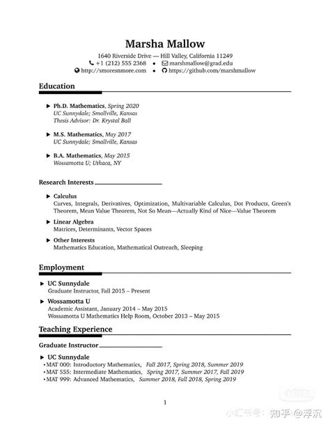 学术简历这样写，回头率90！ 知乎