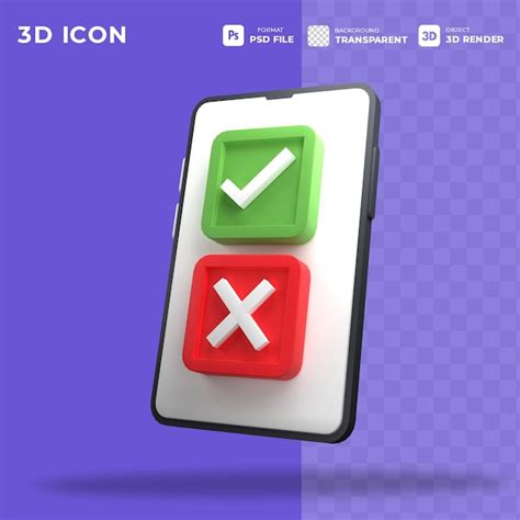 Premium Psd Yes And No Right And Wrong Approved And Declined Concept