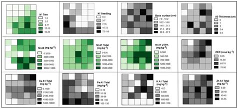 Spatial Variation Of Tree Parameters And Elemental Concentrations In