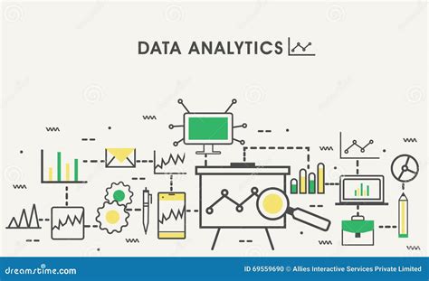 Flat Illustration For Business Data Analytics Stock Illustration Illustration Of Internet