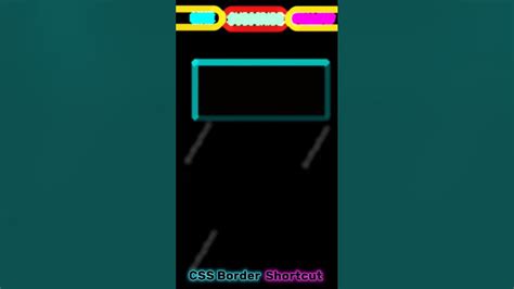 css border shortcut frontend development shorts css html youtube