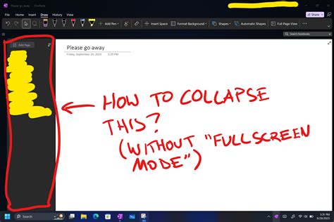 How Can I Collapse The Pages Section View R OneNote