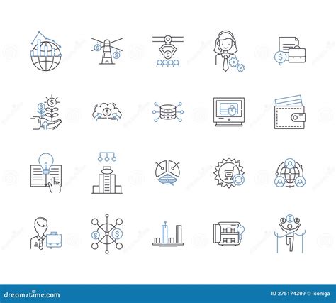 Risk Management Outline Icons Collection Management Risk Strategy Compliance Analysis