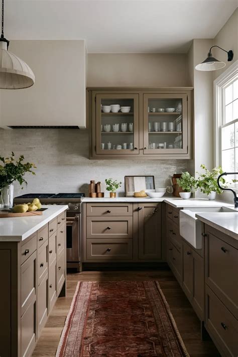 How To Decorate A Kitchen With Brown Cabinets
