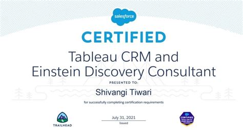 Shivangi Tiwari On Linkedin Salesforcecertified Tableau