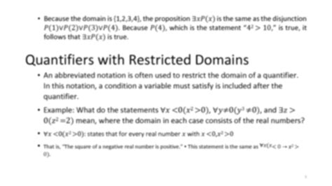 SOLUTION Predicates And Quantifiers II Studypool