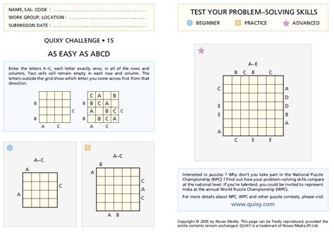 As Easy As Abcd Qc 15