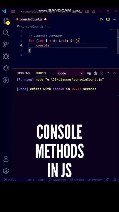 🤯🤯 Console Count Methods In Javascript You Must Know Shorts