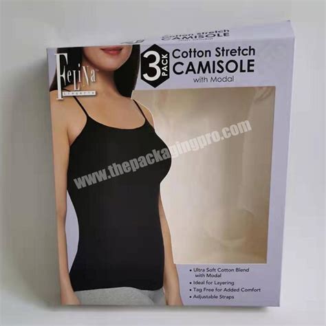 Wholesale Custom Print Woman Underwear Box With Window