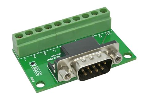 Serial DB9 Male Breakout Board Numato Lab