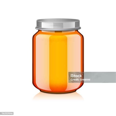 꿀 잼 젤리 또는 이유식 퓌레 모의 틀을 위한 유리 항아리 변환 0명에 대한 스톡 벡터 아트 및 기타 이미지 0명 건강한