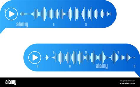 Voice Messages Bubbles With Audio Record Chat Messenger Ui Concept Speech Bubbles Interface