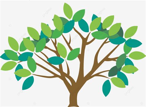 Simple Tree Vector Nature Tree Leaves Png And Vector With