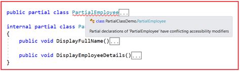 Partial Class And Partial Methods In C Dot Net Tutorials