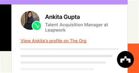 Ankita Gupta Talent Acquisition Manager At Leapwork The Org