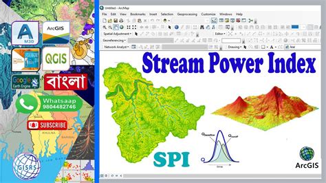 Spi Stream Power Index Calculation Or Analysis From Dem In Arcgis Youtube