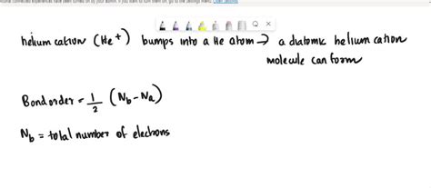 Solved When Helium Cation He Bumps Into Helium Atom Diatomic Helium Cation Molecule Can