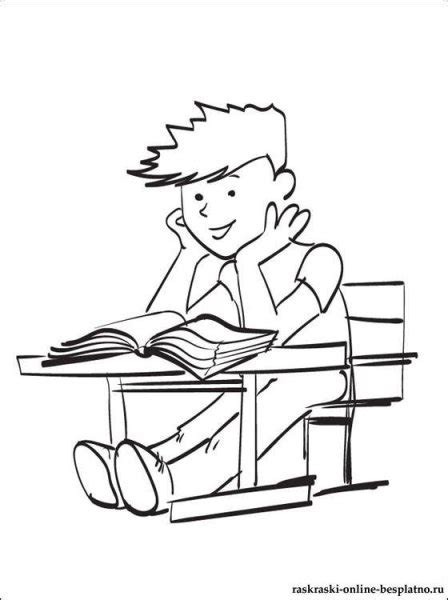 Рисунок черно белый ученик 47 фото
