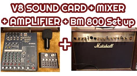 V SOUND CARD TO MIXER TO AMPLIFIER SET UP YouTube