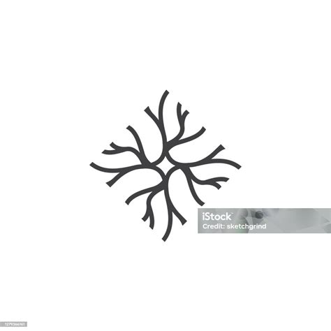 뉴런 로고 뇌 세포 과학 신경 생물학 신경학 의학 신경 신경망 수용체 마음 Mental Wellbeing에 대한 스톡 벡터 아트 및 기타 이미지 Mental