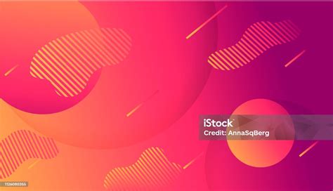 그라데이션 바탕에 화려한 역동적인 형태 구성입니다 포스터 표지 배너 플라이어 보고서 책자 벡터 일러스트 레이 션에 대 한 기하학적 유행 서식 파일 가리기에 대한 스톡 벡터