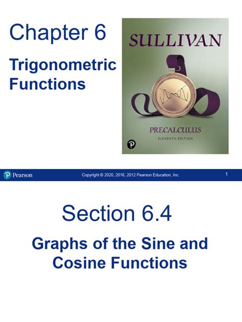 Section 6 4 Graph Of Sine And Cosine Functions Pdf Trigonometric Functions Sine Wave