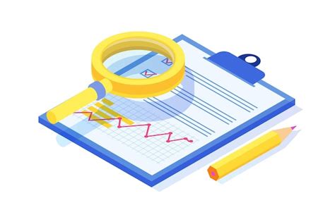 위험 관리 또는 평가 개념 벡터 아이소메트릭 그림 프리미엄 벡터