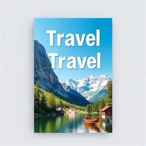 Vertical Travel Flyer Template With Photo Premium Ai Generated Image