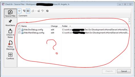 Tfs Merge With Disgard Changeset Produces A Different Source File List Than The Changeset