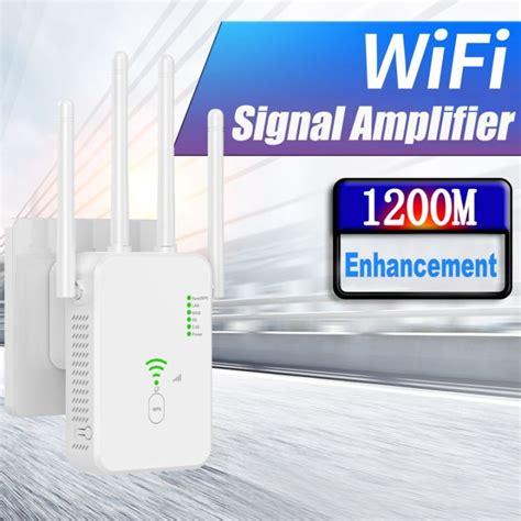 Dual Band Wireless WiFi Repeater 1200Mbps WiFi Router Signal Amplifier 2 4G 5G WiFi Extender