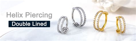 Cm Crareesi Mania Ohrringe Piercing Damen Conch Piercing Ring Silber