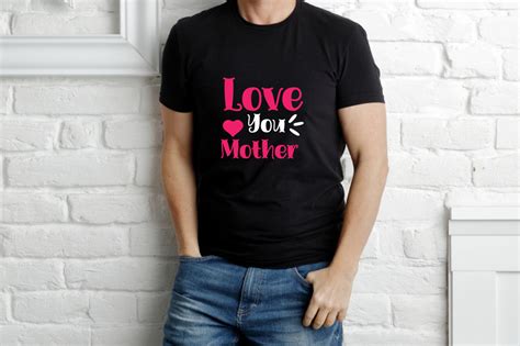 Love You Mother Svg Design Graphic By Sk Barman · Creative Fabrica