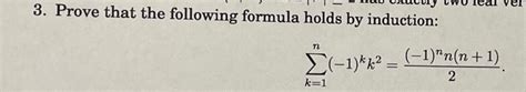 Solved 3 Prove That The Following Formula Holds By
