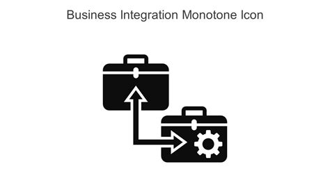 Business Integration Monotone Icon In Powerpoint Pptx Png And Editable Eps Format Ppt Slide