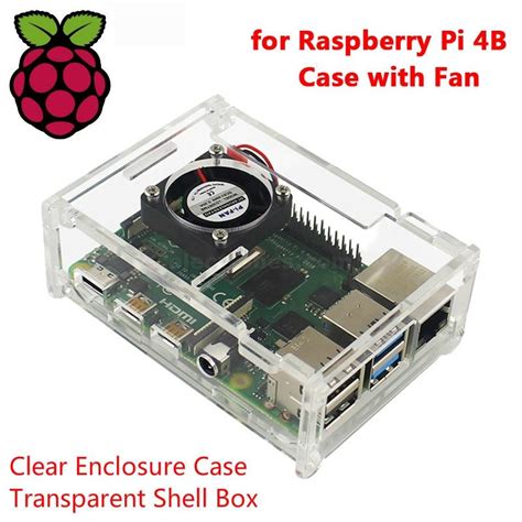 Raspberry Pi Acrylic Transparent Case With Fan In Pakistan