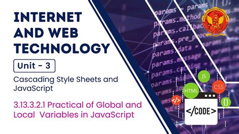 3 13 3 2 1 Practical Of Global And Local Variables In Javascript Cs504 A Youtube